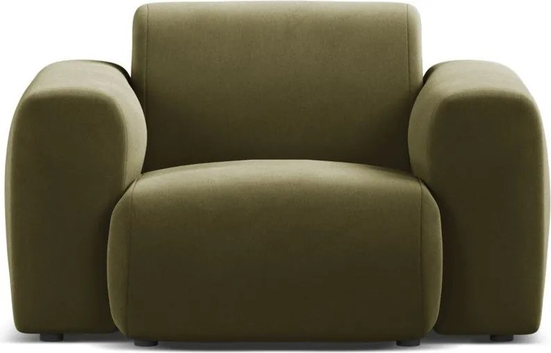 Khaki sametové křeslo Molino – Micadoni