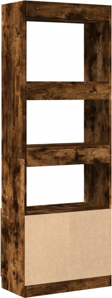 Skříň highboard kouřový dub 63 x 33 x 180 cm kompozitní dřevo 3309604
