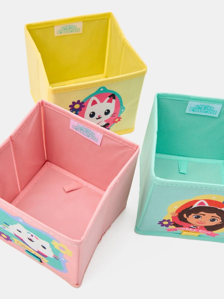 Sinsay - Sada úložných krabiček 3 pack Gabby's Dollhouse - vícebarevná