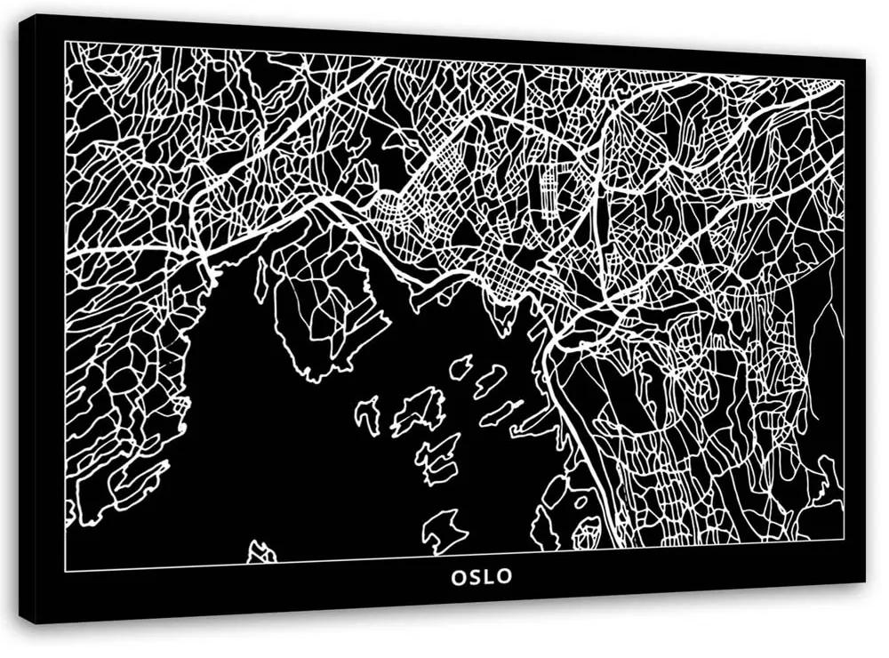 Gario Obraz na plátně Plán města Oslo Rozměry: 60 x 40 cm