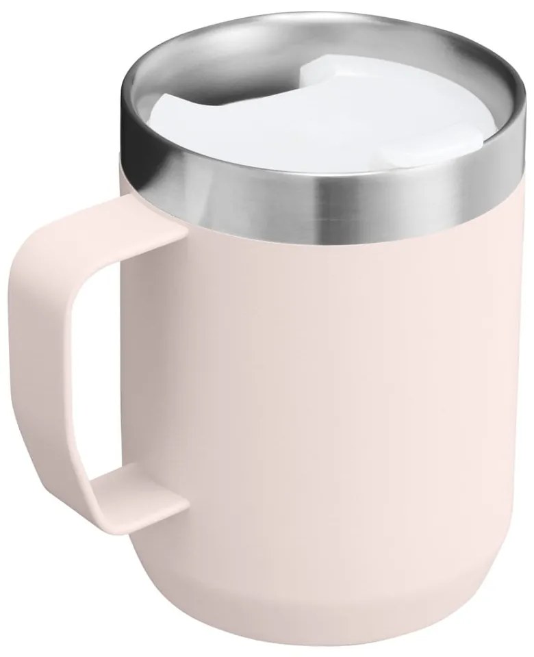 Světle růžový termo hrnek z nerezové oceli 230 ml Stay-Hot Camp Mug Rose Quartz – Stanley