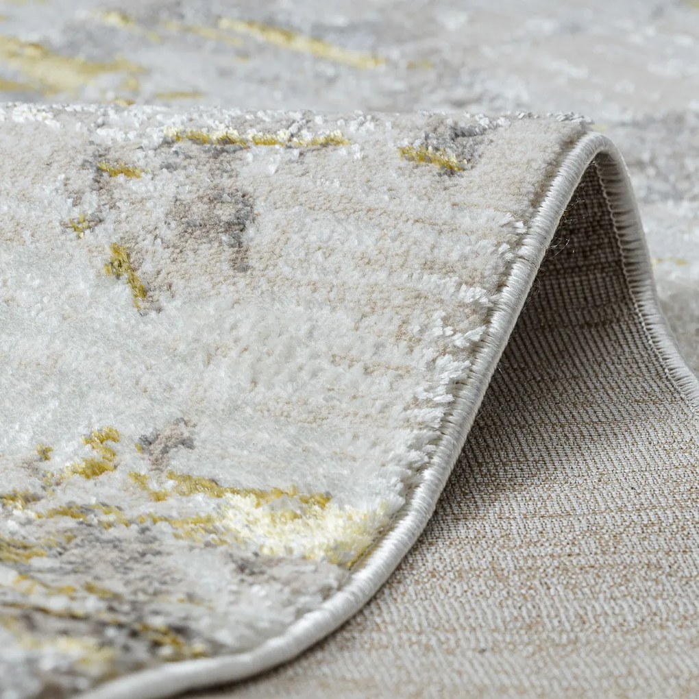 Dywany Łuszczów, Kusový koberec Bliss Z199AZ127 cream/gold, 120x170, béžová, kancelář