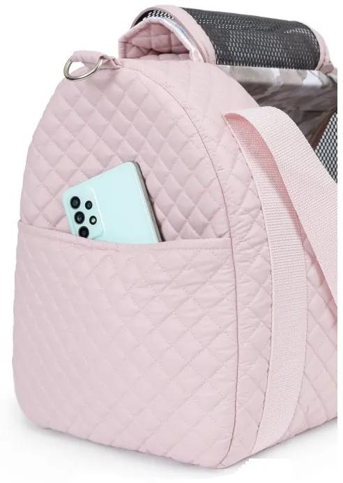 Muffin&Berry Cestovní taška pro psy Louisa růžová Velikost: XS