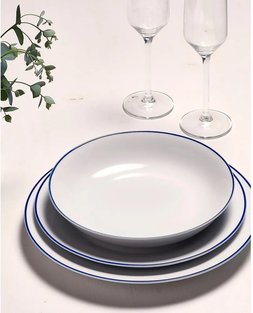 Bílý dezertní porcelánový talíř ø 20 cm Basic White – BonBistro