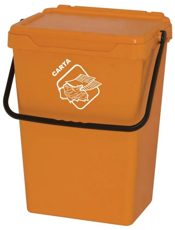 Artplast Plastový odpadkový koš, žlutý, 35 l | BIANO