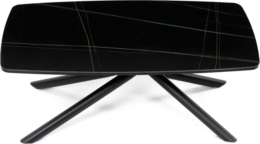 Konferenční stolek AHG-X7227 BK, slinutá keramika, mramor (120 x 70) cm