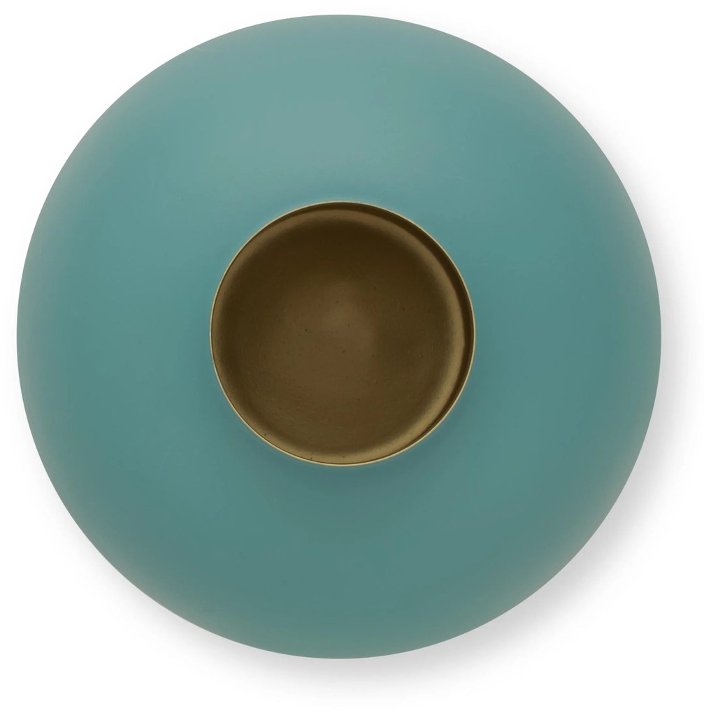 Pip Studio kovová váza 32cm, modrá (dekorační váza)