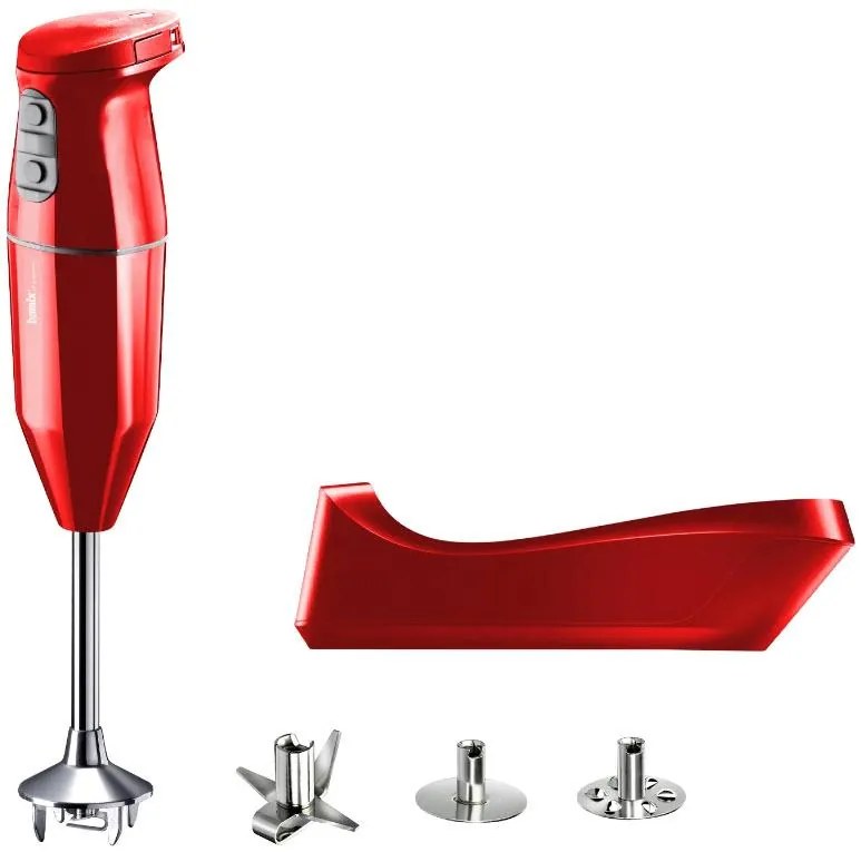 Bamix Bezdrátový tyčový mixér Cordless Plus, červená 1121.003