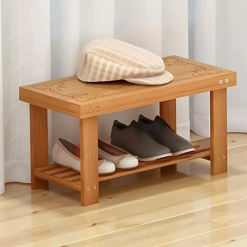 Botník, lavice na boty, bambus, přírodní, NoBi PAWKA
