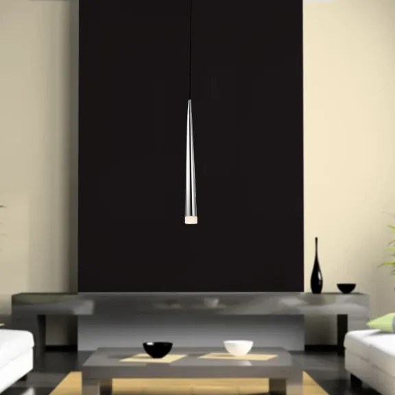 Minimalistické svítidlo Stylo 1 chrom