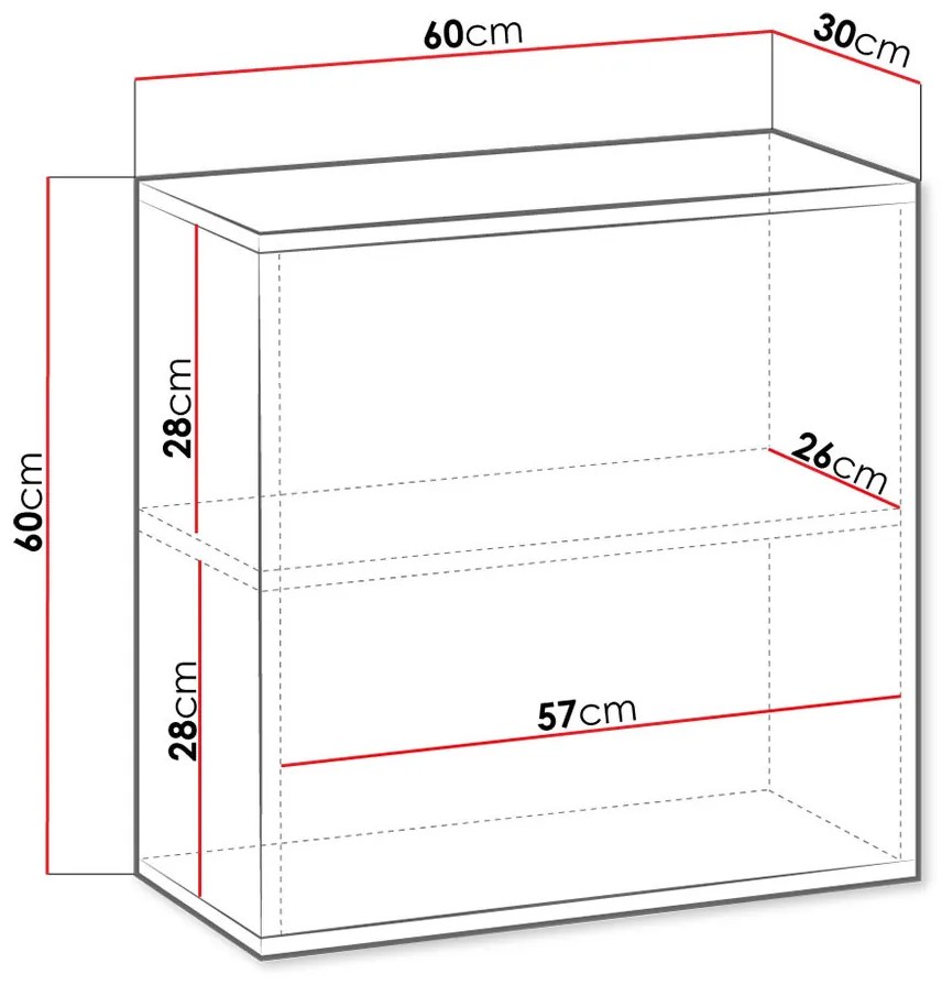 Stěna do obývacího pokoje RIONATA 1 - dub wotan / bílá