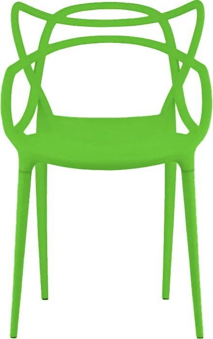 Zahradní set KATO SIRVON - 2 židle a kulatý stolek, černá/zelená