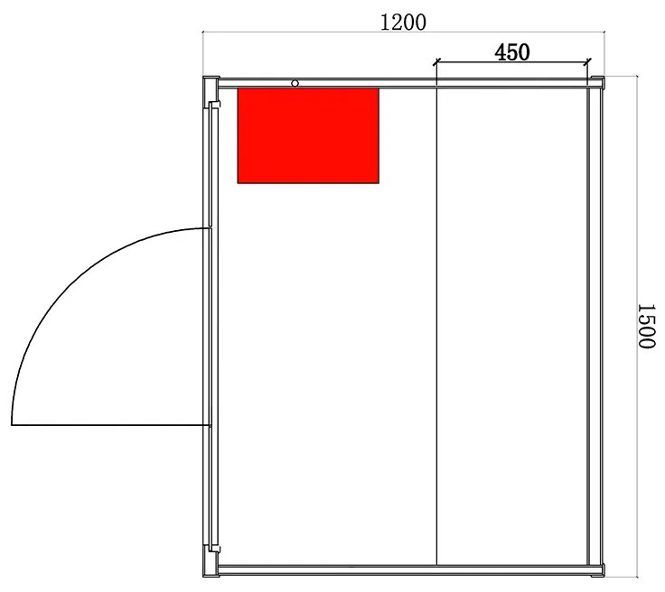 BPS-koupelny Finská sauna Relax  150x120 cm, 3-4 osoby