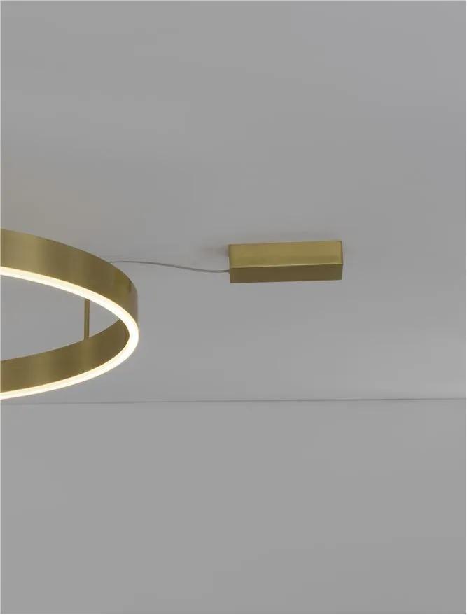 Nova Luce Stropní LED svítidlo MOTIF, ø 80cm, 48W 3000K stmívatelné Barva: Černá