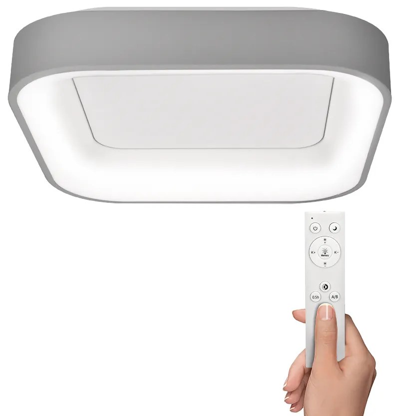 Solight LED stropní světlo čtvercové Treviso, 48W, 2880lm