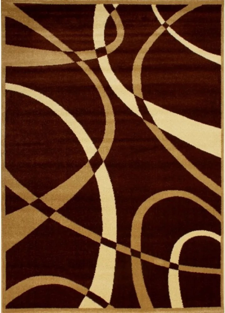 Kusový koberec Herma tmavě hnědý, Velikosti 133x190cm