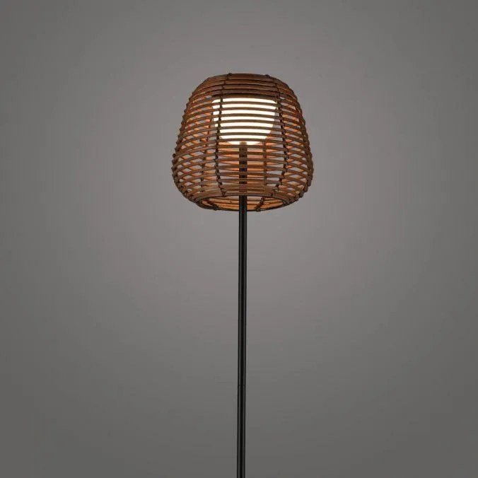 LD 19265-18 ASKIA LED stojací svítidlo černé na baterie venkovní USB dotykový stmívač 3000K - JUST LIGHT