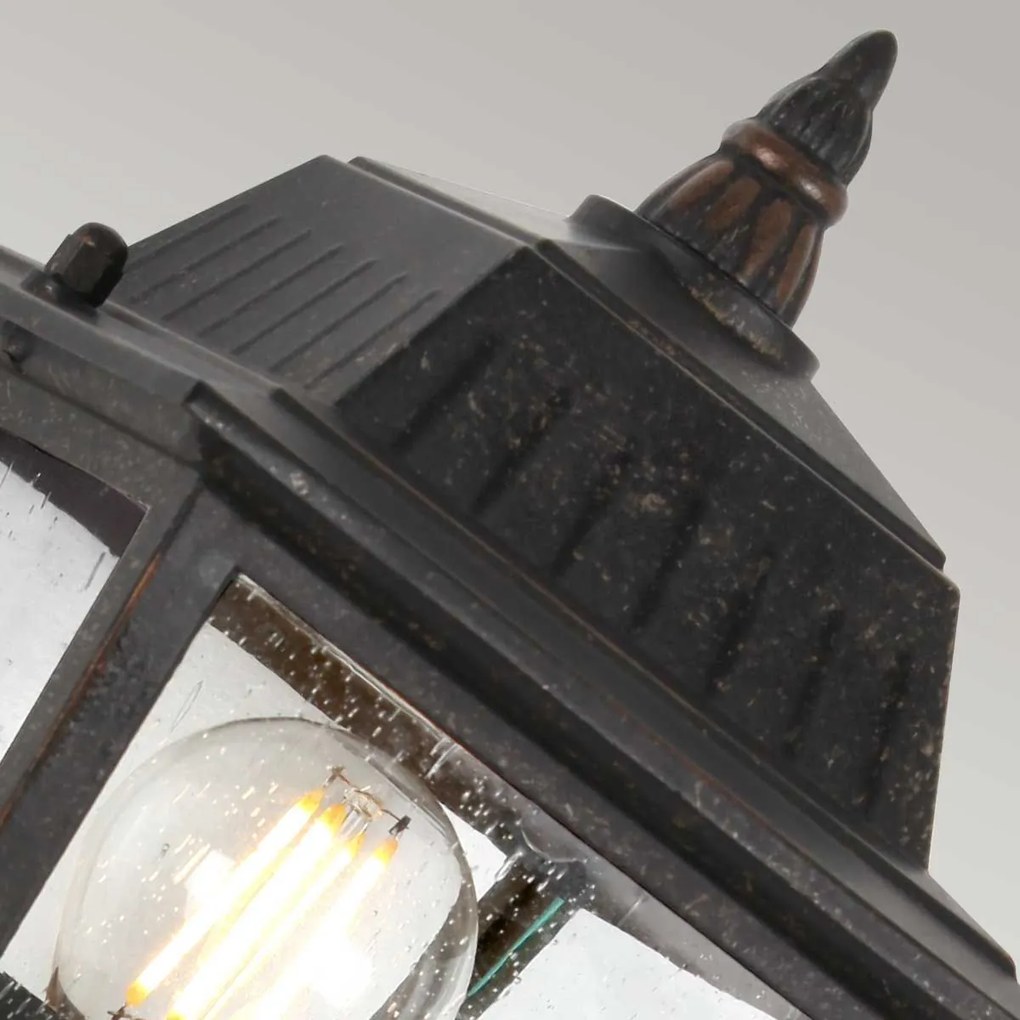 Rustikální venkovní lucerna Elstead Highnam Starý bronz 26 cm 1x E27