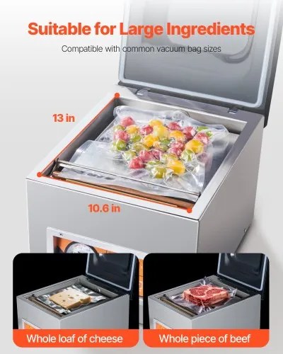 Komorový vakuový uzávěr, těsnící výkon 260 W – DZ-260S-V2