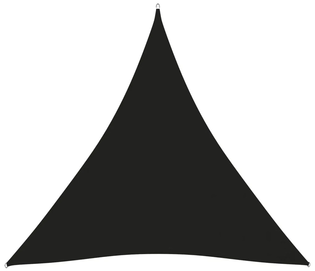 Stínící plachta oxfordská látka trojúhelníková 4x4x4 m černá - Default Title