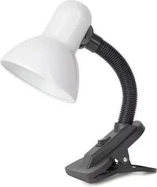 Avide Basic Clipbar bílá / Klipová stolní lampa / E27 / max. 60W / IP2