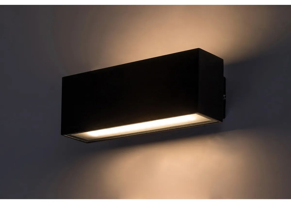 Rabalux 77075 venkovní nástěnné LED svítidlo Mataro 10 W, černá