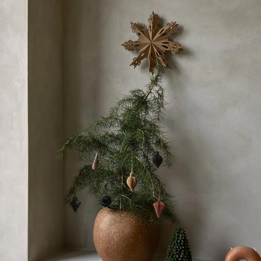 Vánoční špička na stromeček průměr 30 cm Broste CHRISTMAS STAR - zelená