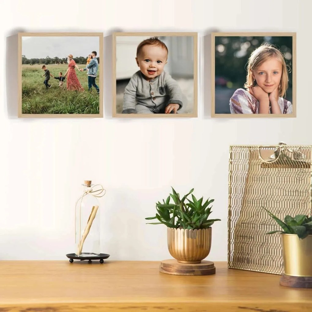 Personalizovaný magický fotoobraz v rámu - 3x čtverec 20x20 - fotografie