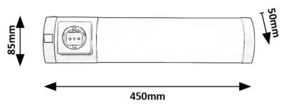 Rabalux 78055 - LED Podlinkové svítidlo SOFT LED/5W/230V 4000K chrom