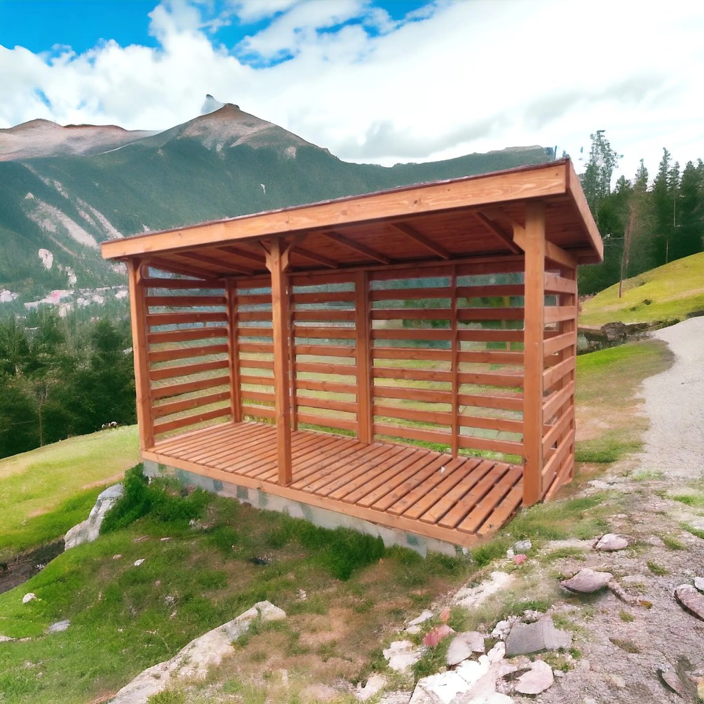 Dřevník PROFI 2x1,5m Osobní odběr/vlastní doprava bez montáže