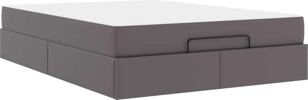 Rám postele s matrací Jiný 2 ks Šedá PVC 3399427