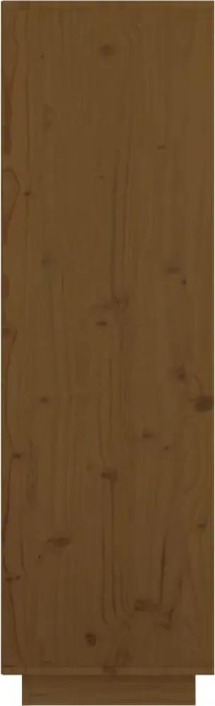 vidaXL Komoda 74 x 35 x 117 cm masivní borové dřevo [814367] Barva: Černá