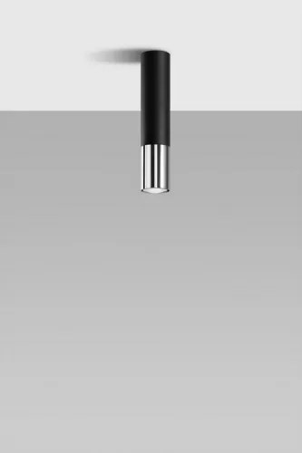 Stropní svítidlo SOLLUX Loopez GU10 1x40W bez zdroje SL.0939 černá/chrom