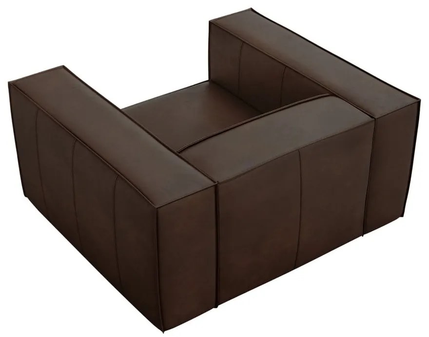Tmavě hnědé kožené křeslo Madame - II. jakost – Windsor &amp; Co Sofas