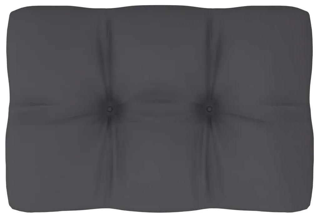 315232 vidaXL Poduška na pohovku z palet antracitová 60 x 40 x 10 cm