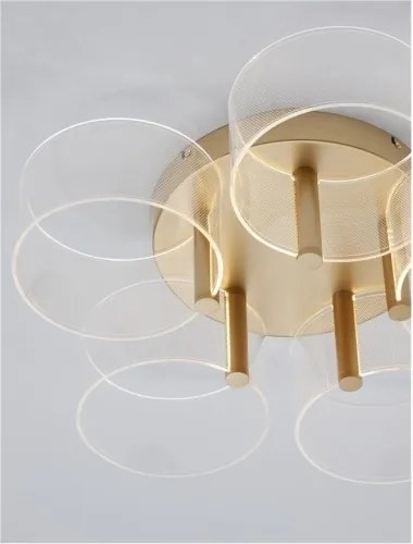 Stropní LED svítidlo NOVA LUCE GATLIN 27W 3000K 9756712 stmívatelné Triac