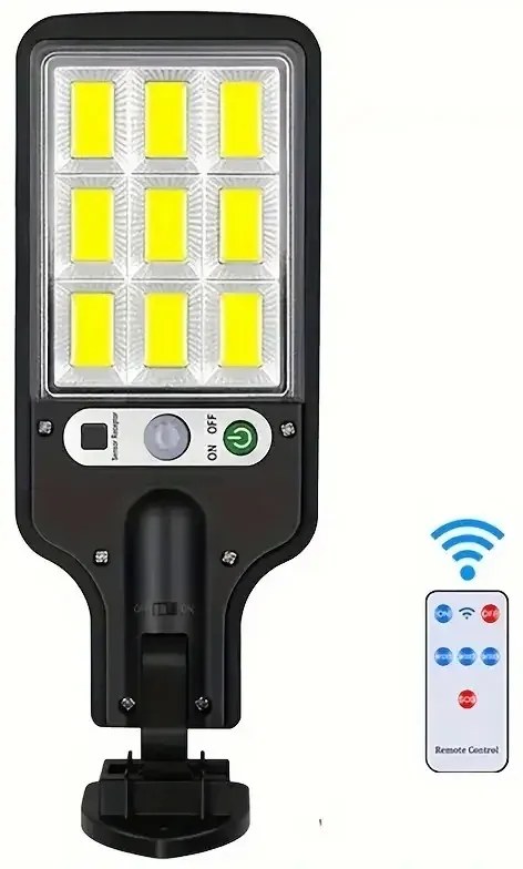 AFF LED nástěnná lampa se solárním napájením a senzorem pohybu 108COB