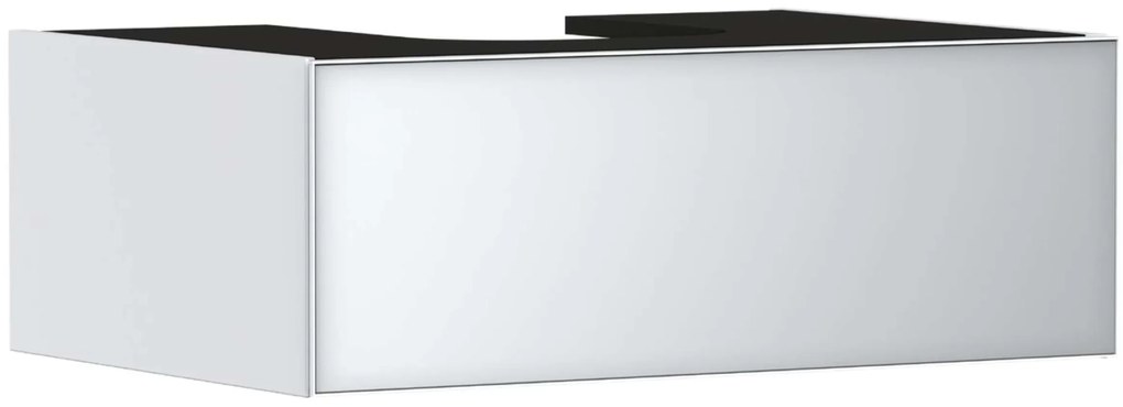 Hansgrohe Xevolos E - Umyvadlová skříňka, 28x78x55 cm, 1 zásuvka, matná bílá/metalická bílá 54310320