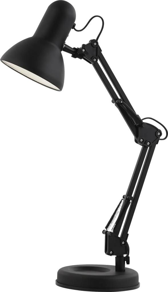 Globo 24880 FAMOUS - Černá lampa na pracovní stůl