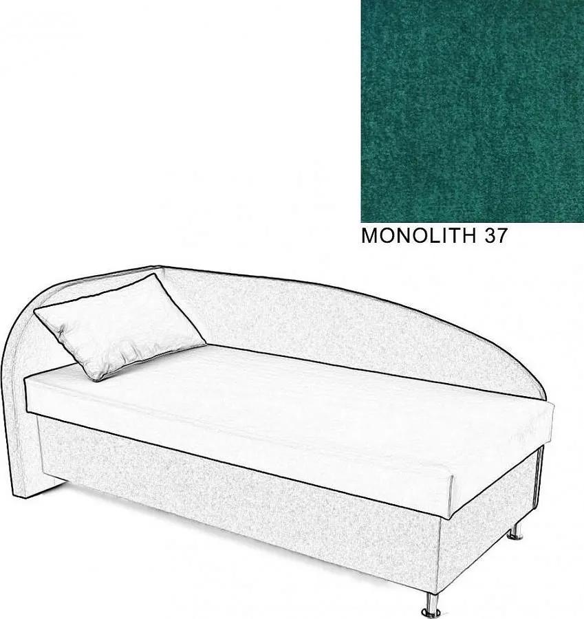 Dřevona - Elitte Čalouněná postel AVA NAVI, s úložným prostorem, 120x200, levá, MONOLITH 37
