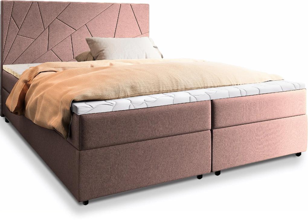 MSL Kontinentální čalouněná postel MADONA (180 x 200 cm) Barva látky: INARI 22