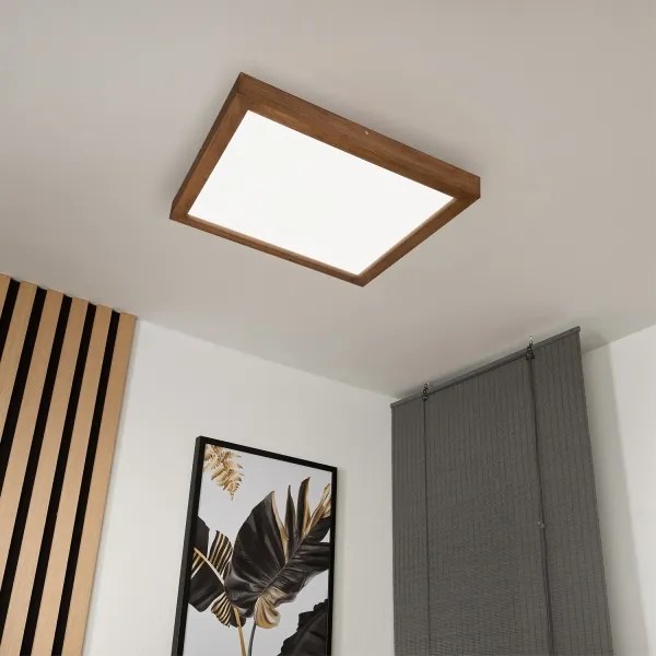 Brilagi - LED Koupelnové svítidlo WOODY FRAME LED/50W/230V 60x60 IP44 dub třešeň