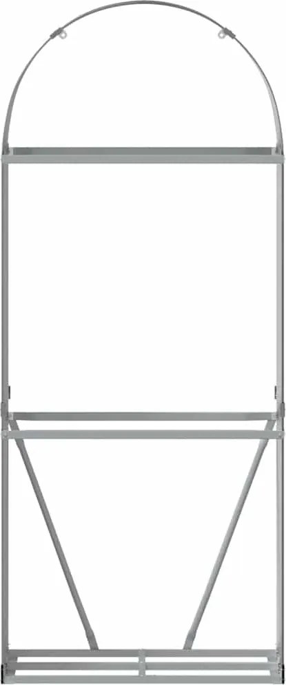 vidaXL Stojan na dřevo 80 x 45 x 190 cm pozinkovaná ocel [364570] Barva: antracitová