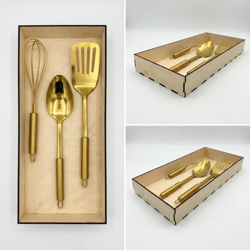 usporadejto.cz Organizér do šuplíku, vložka do zásuvky, dřevěný VASKY, 45,5 x 20 x 6 cm