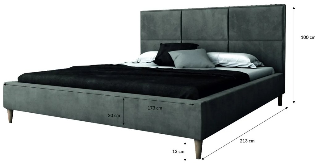Postel SAND 160x200 zelená