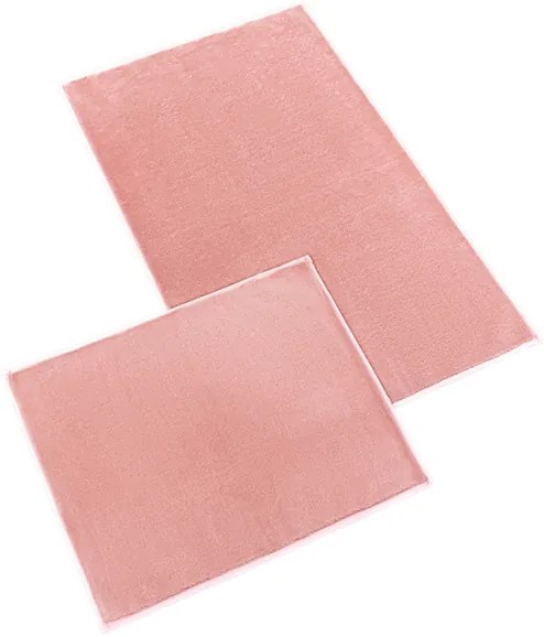 Bellatex koupelnové předložky BANYGOLD bez výkroje sada 60x100, 60x50 cm Růžová
