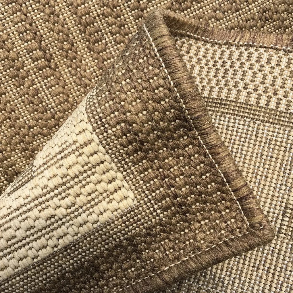 Oriental Weavers, Kusový koberec SISALO/DAWN 879/J84/N – na ven i na doma, 67x120, béžová, chodba / předsíň