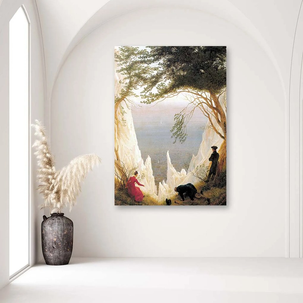 Gario Obraz na plátně Křídové skály na Rügenu -  Caspar David Friedrich, reprodukce Rozměry: 40 x 60 cm