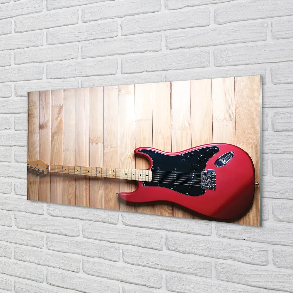 akrylový obraz Elektrická kytara 140x70 cm