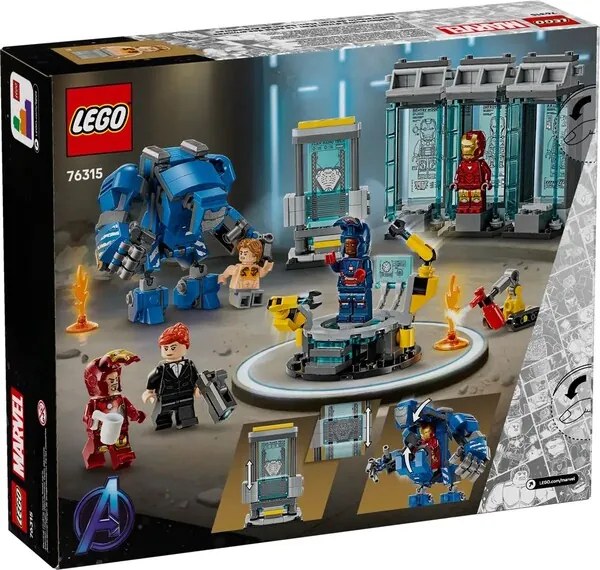 LEGO® Marvel 76315 Iron Man a jeho laboratoř: Síň brnění